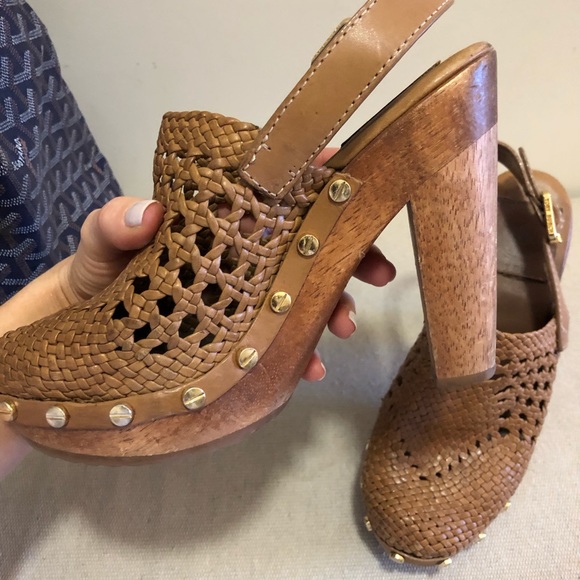 Tory Burch | Shoes | Tory Burch Leather Braided Clogs | Poshmark